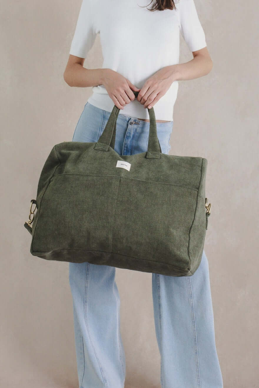 Sac de voyage 72h vert foncé Andréa - 44 L | Recitem